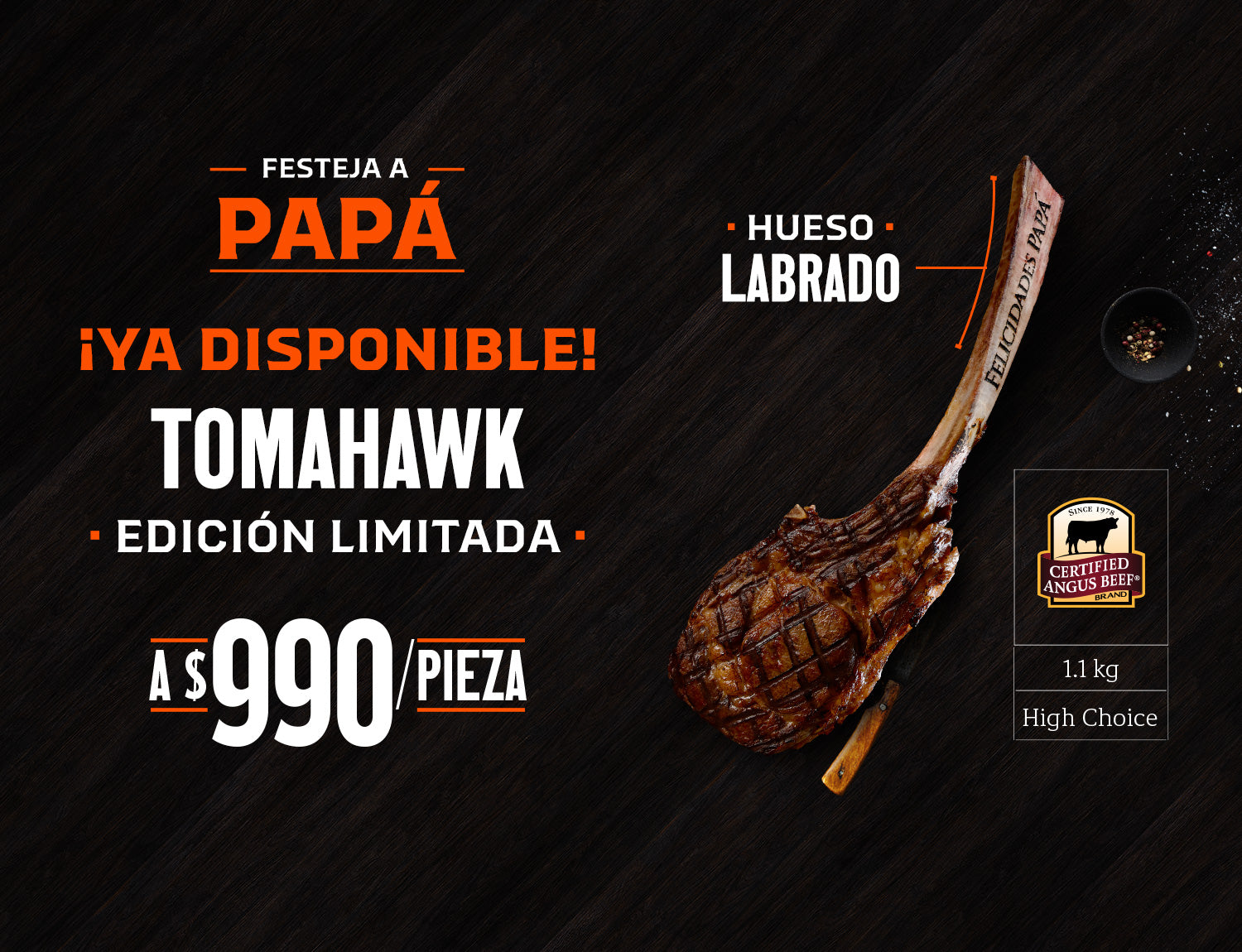 🥩 ¡Nuevo tomahawk labrado! 🥩