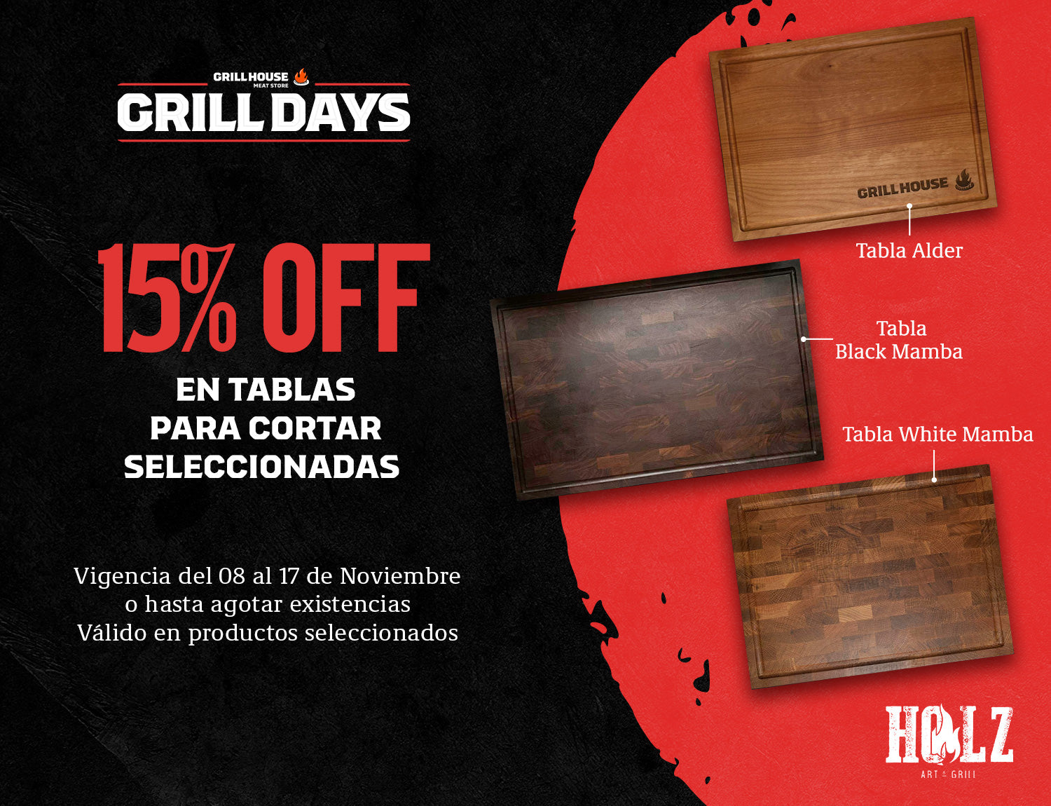 🚨 ¡15% OFF EN TABLAS PARA CORTAR! 🚨