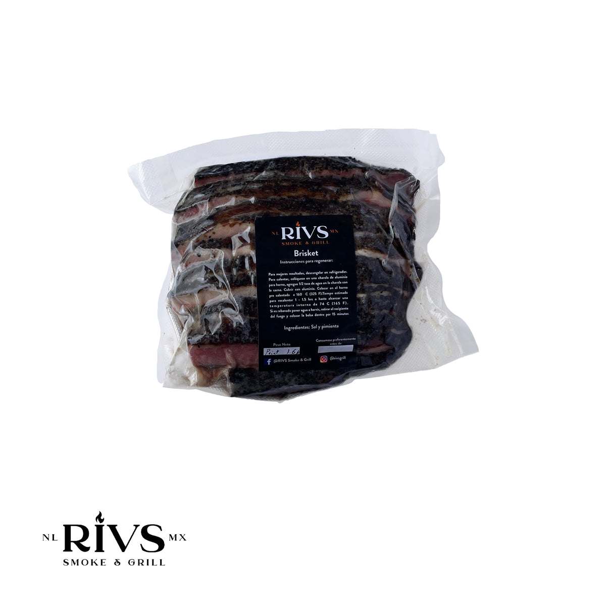 Brisket Point Sliced Choice Ahumado by Rivas